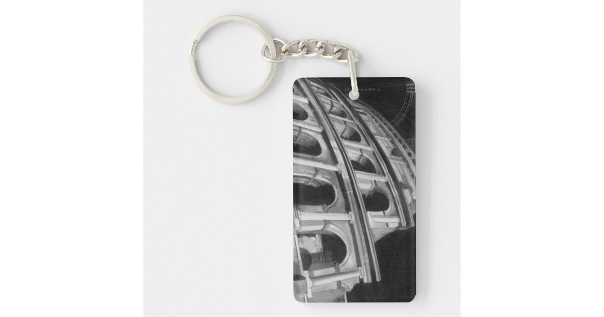 Roman Colosseum with Architectural Drawings Key Ring | Zazzle
