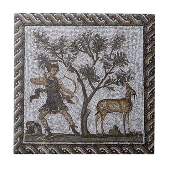 Roman Mosaics Ceramic Tile, Small (4.25" x 4.25") Tile | Zazzle.co.uk