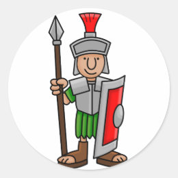 Roman Soldier Stickers & Labels | Zazzle UK