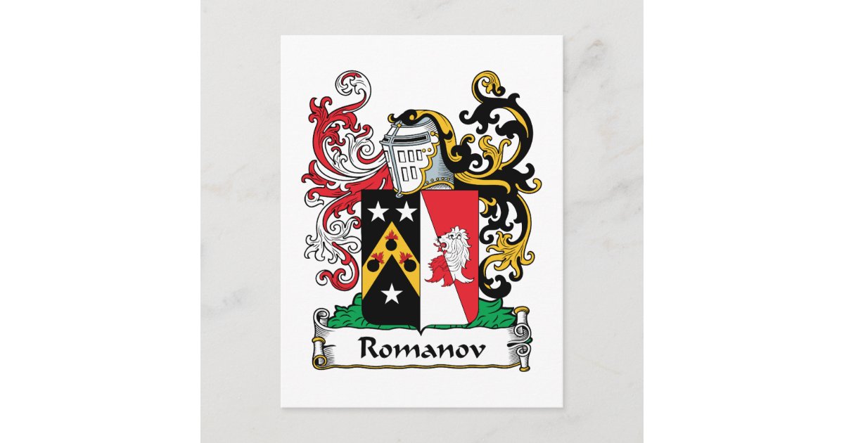 Romanov Family Crest Postcard | Zazzle
