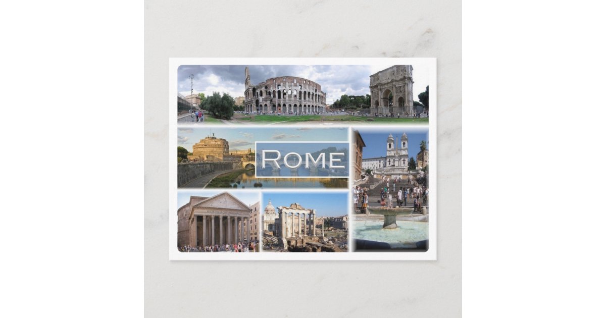 ROME, Lazio, Italy, Europe, Rom, Roma, Postcard | Zazzle