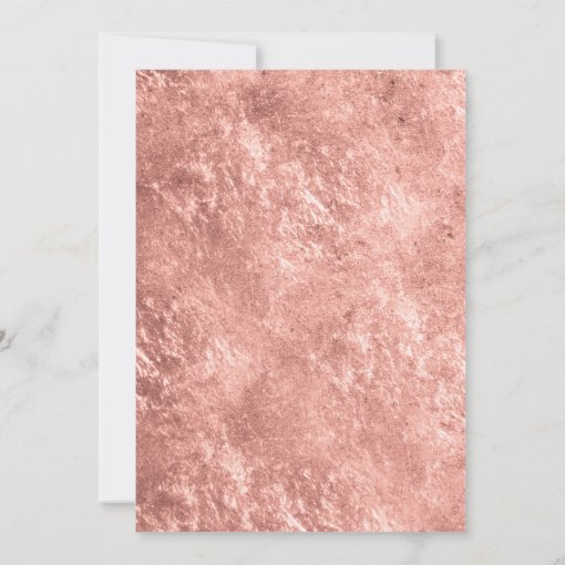 Rose Gold Leaves Border Wedding Invitation | Zazzle