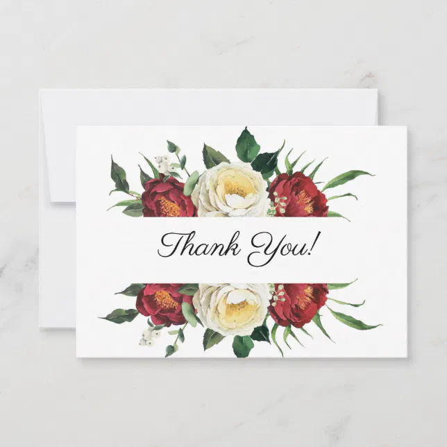 Roses Thank You Card | Zazzle
