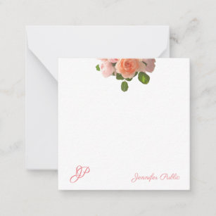 Red Rose Design Note Cards | Zazzle UK