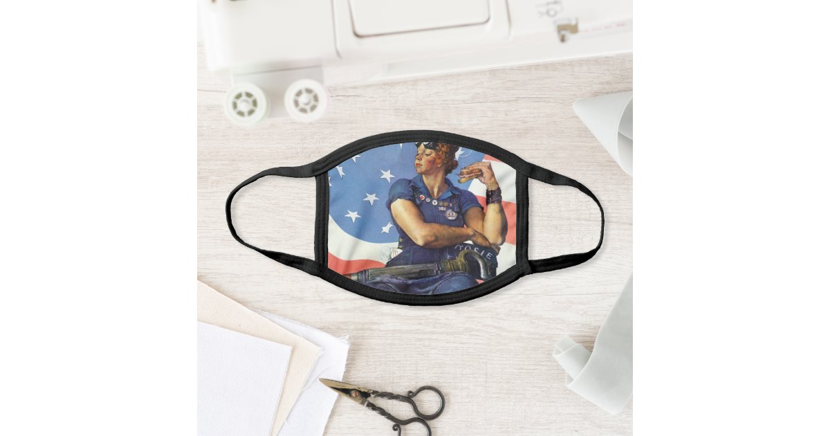 Rosie the Riveter Face Mask | Zazzle