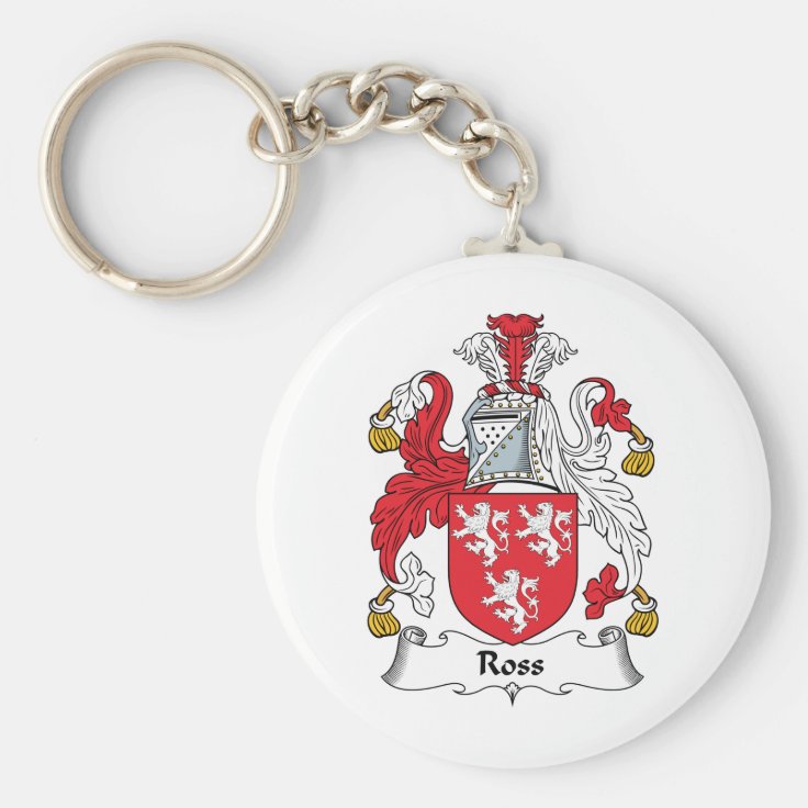 Ross Family Crest Key Ring | Zazzle