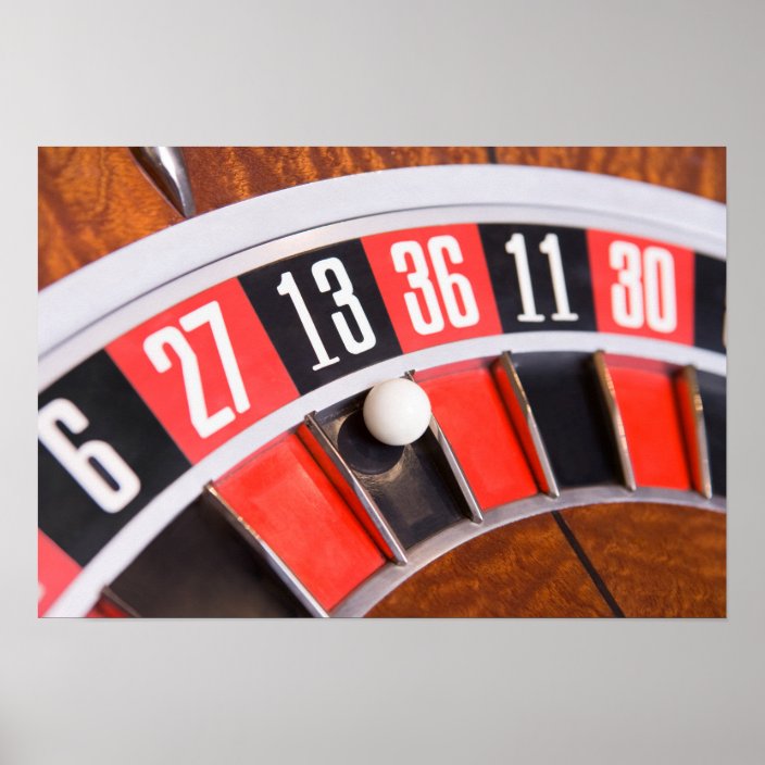 Roulette Wheel Closeup Poster | Zazzle