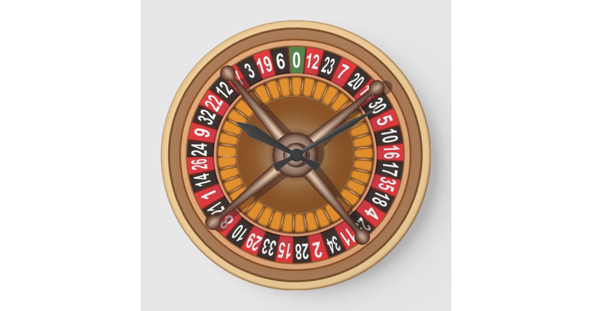 Roulette Wheel wall clock | Zazzle