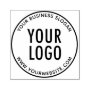 Round Custom Rubber Stamp with Your Company Logo | Zazzle