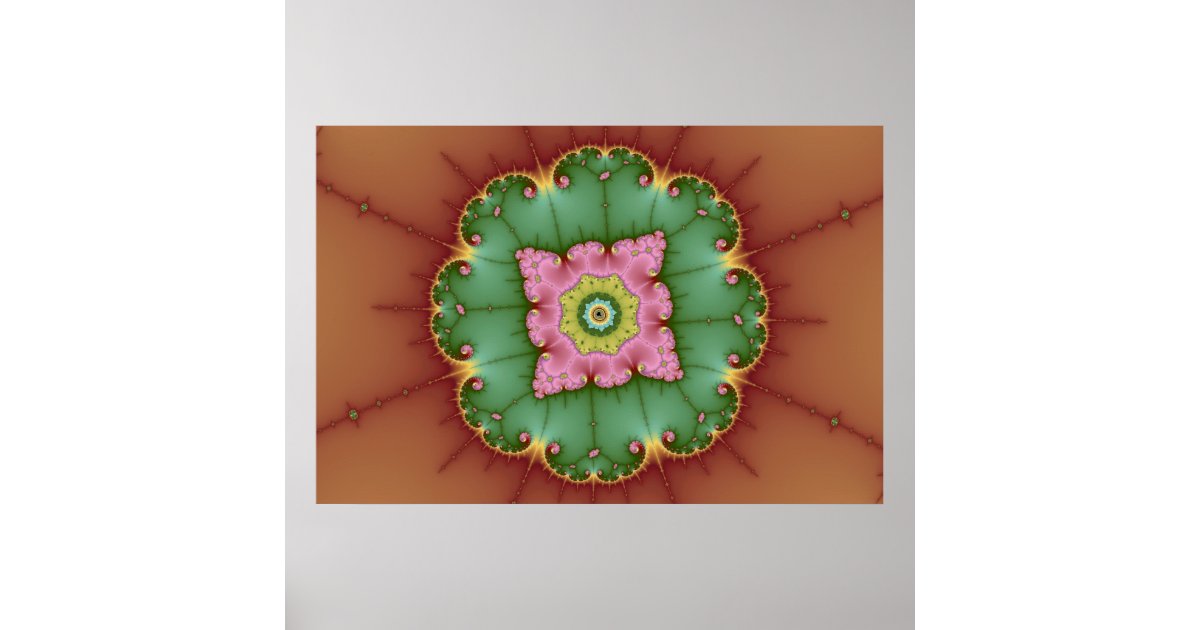 Round - Fractal Poster | Zazzle