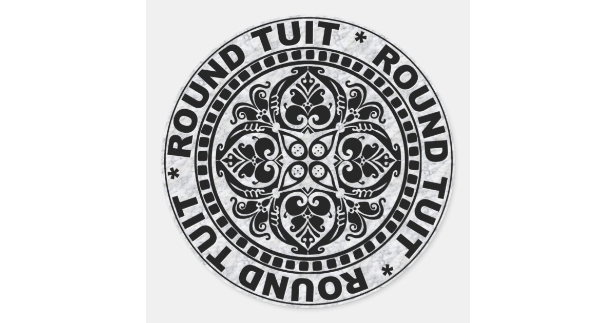 ROUND TUIT CLASSIC ROUND STICKER | Zazzle