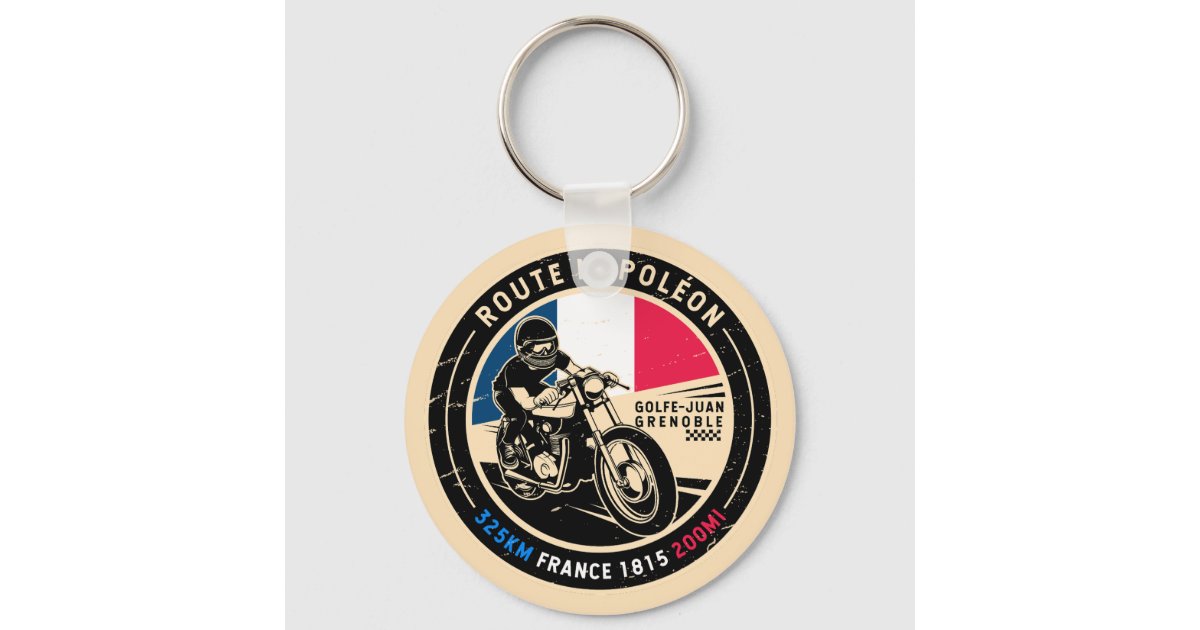 Route Napoleon | France | Motorcycle Key Ring | Zazzle
