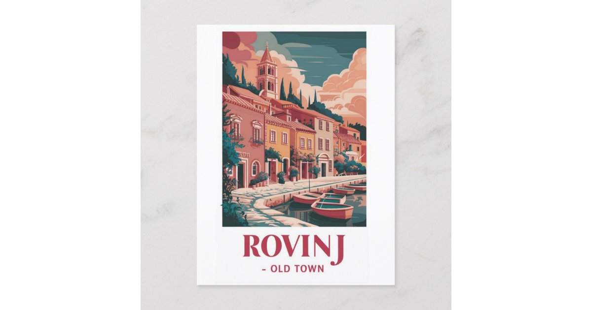 Rovinj, Croatia - Coastal Beauty Postcard: Capture Postcard | Zazzle