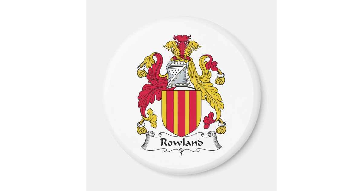 Rowland Family Crest Magnet | Zazzle