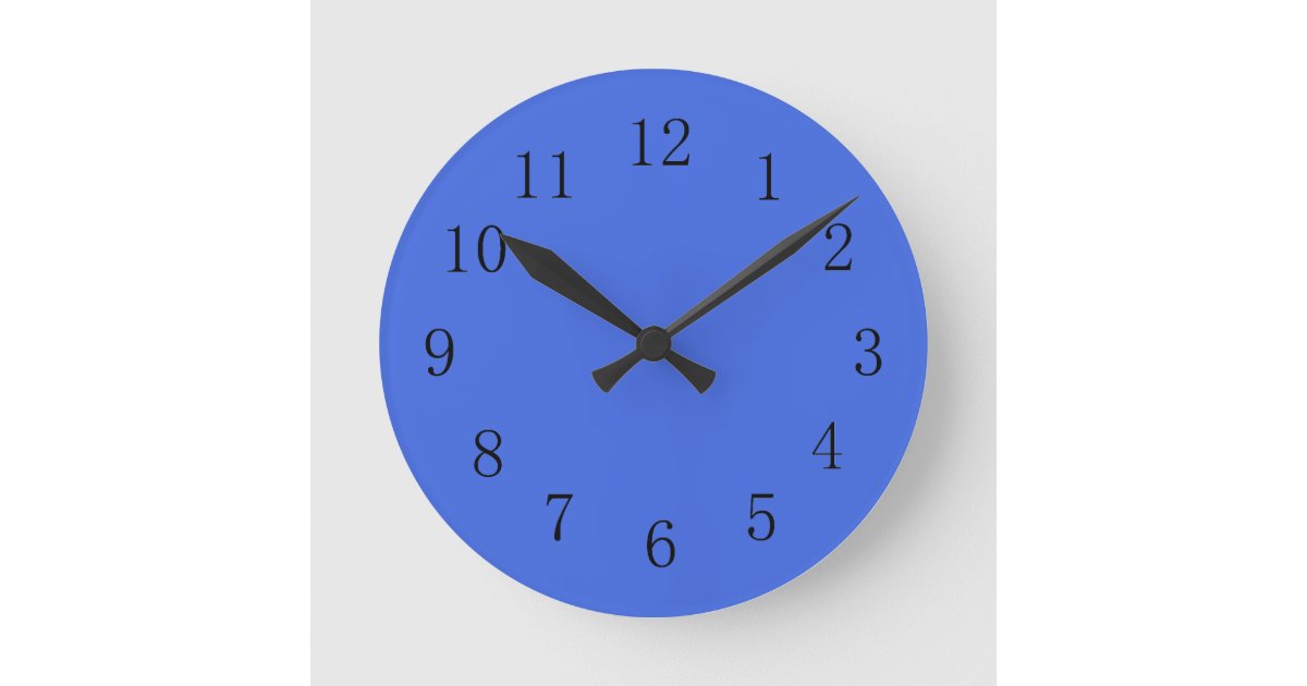 Royal Blue Kitchen Wall Clock | Zazzle