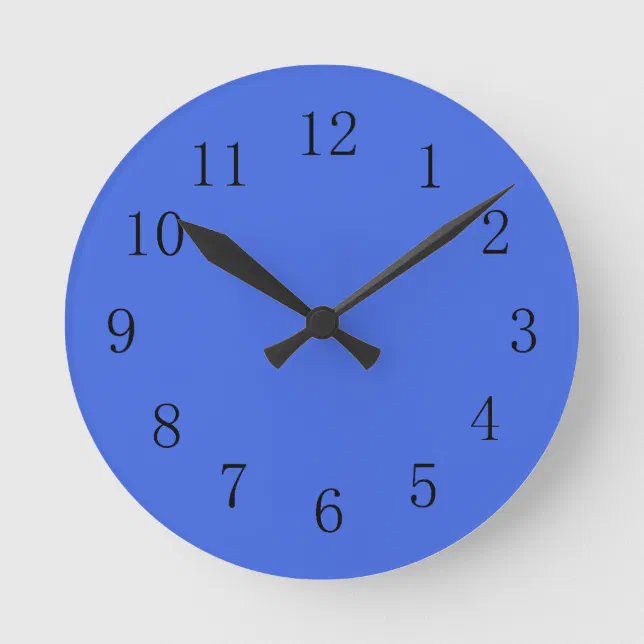 Royal Blue Kitchen Wall Clock | Zazzle