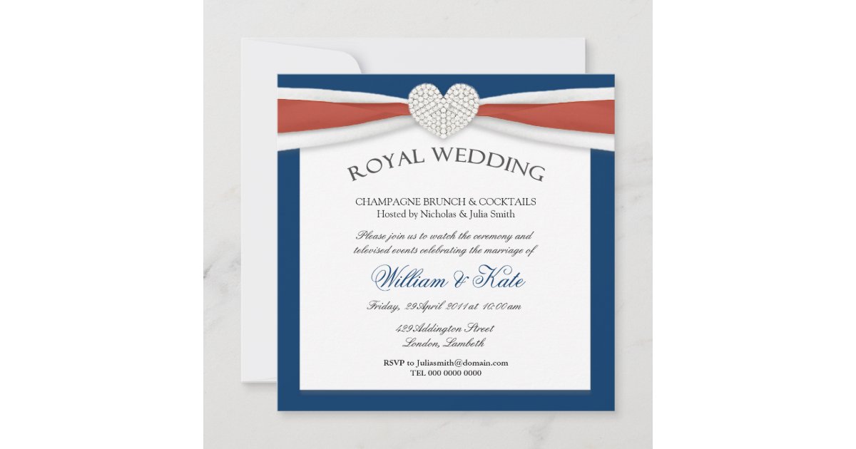 Royal Wedding House Party Invitations | Zazzle