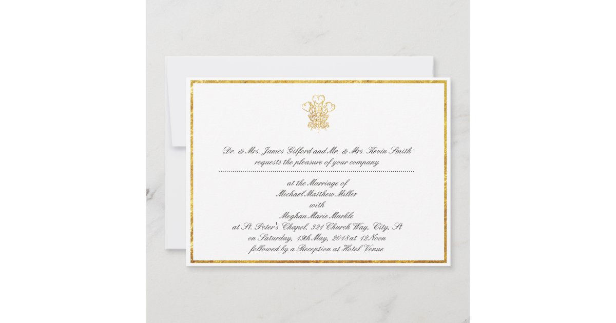 Royal Wedding Invitation Replica | UK London | Zazzle