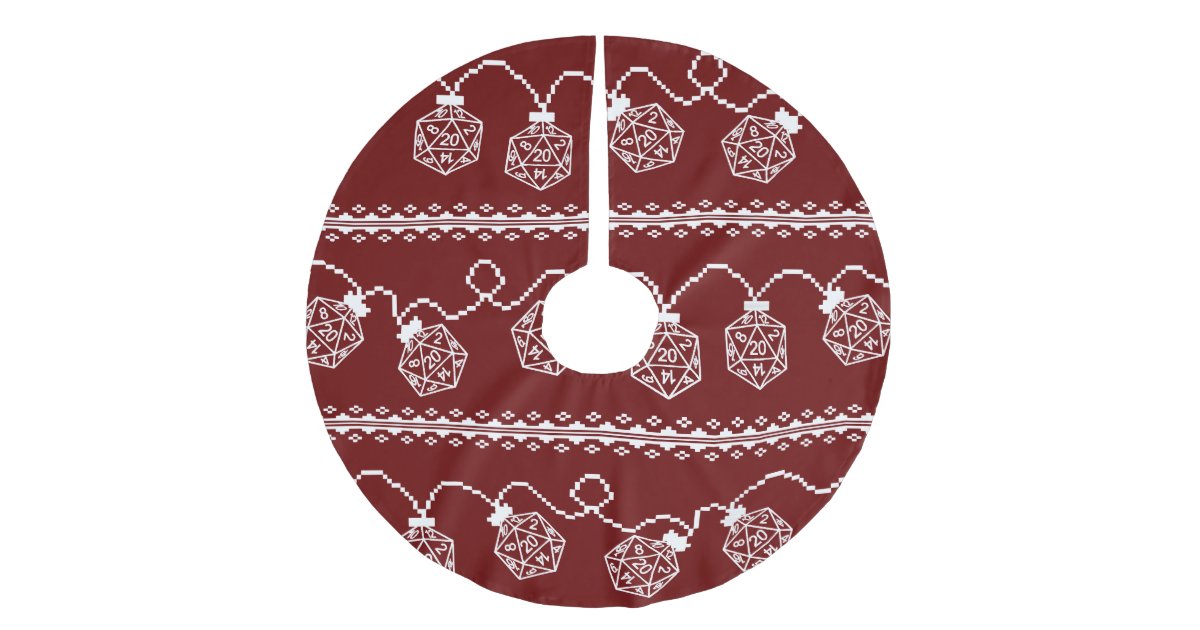 RPG Lights Red | Fantasy Tabletop Retro Gamer Dice Brushed Polyester ...