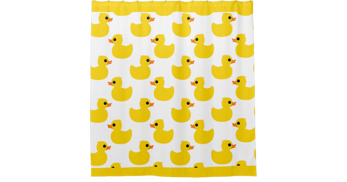 Rubber Ducky Design Shower Curtain Zazzle