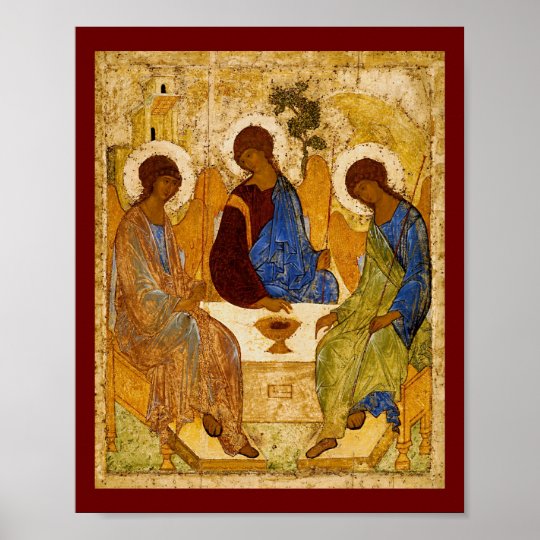 Rublev Trinity at the Table Poster | Zazzle.co.uk