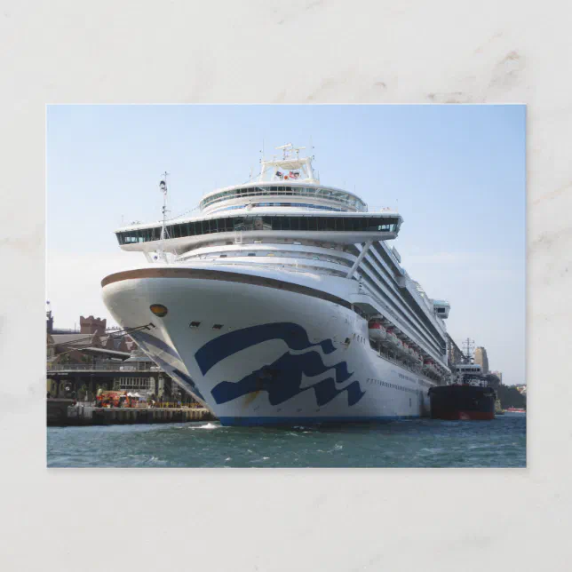 Ruby Princess Docked at Circular Quay Postcard | Zazzle