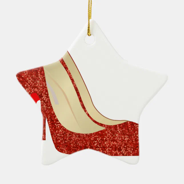ruby slippers ceramic tree decoration | Zazzle