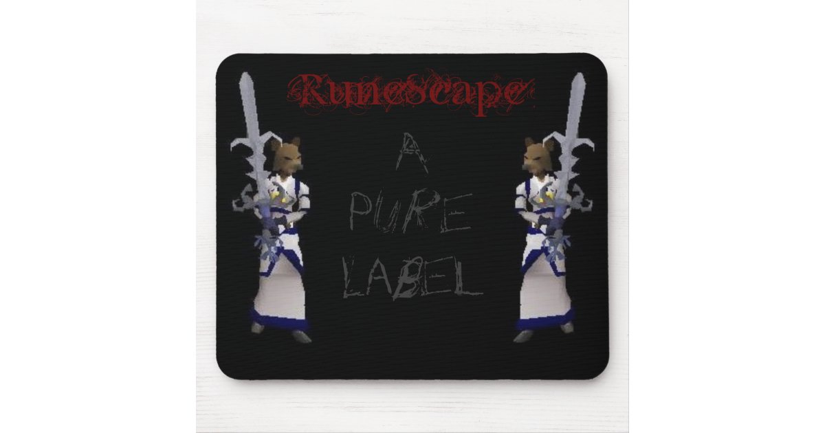 RuneScape - A Pure Label Mouse Mat | Zazzle