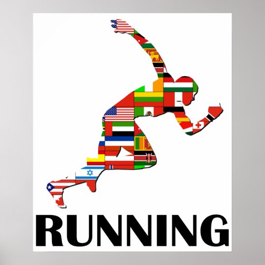 Running Poster | Zazzle.co.uk