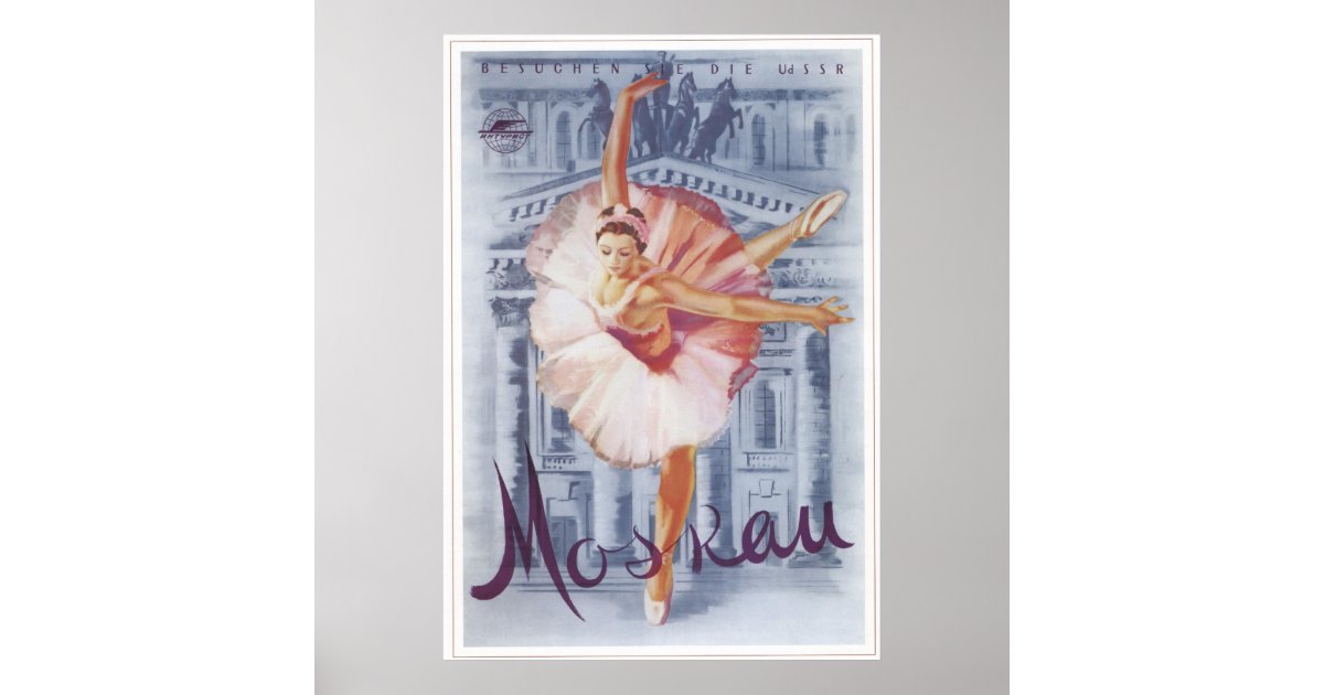 "Russian Ballet" USSR Soviet Union 1959 Poster | Zazzle