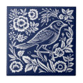 Rustic Blackbird Ceramic Tile | Zazzle