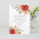 Rustic Boho Fall Flowers Wedding Invitation | Zazzle