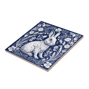 Rustic Briar Rabbit Ceramic Tile | Zazzle