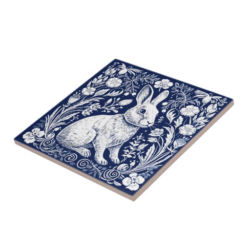 Rustic Briar Rabbit Ceramic Tile | Zazzle