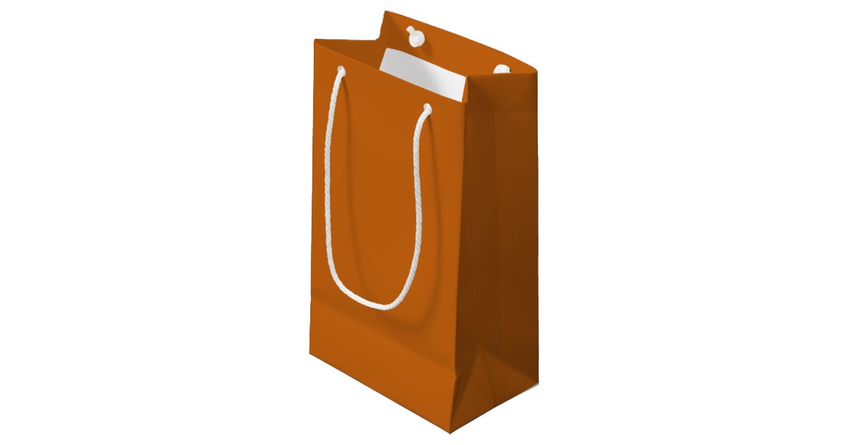 Rustic Burnt Orange Gift Bag | Zazzle