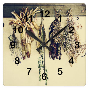 Country Kitchen Wall Clocks | Zazzle UK
