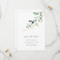 Rustic eucalyptus sage green greenery boho save the date | Zazzle
