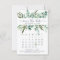 Rustic Greenery Eucalyptus Modern Calendar Save The Date | Zazzle