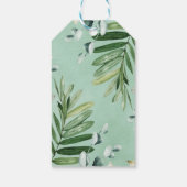 Rustic Greenery Safari Jungle Animals Thank You Gift Tags | Zazzle