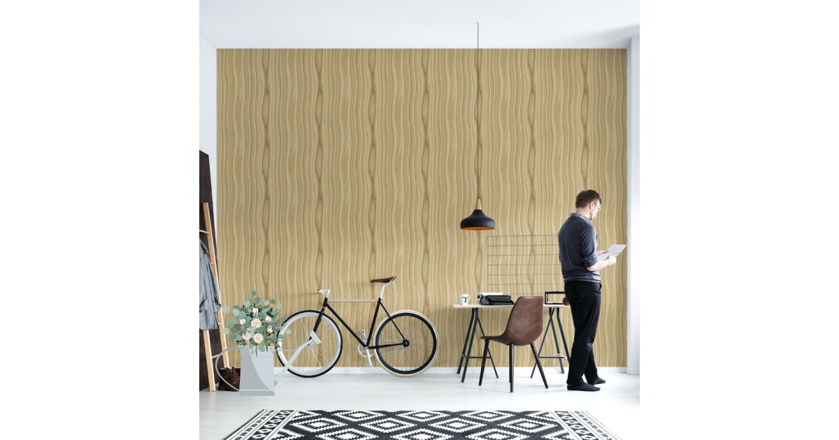 Rustic Medium Light Wood Pattern Wallpaper | Zazzle