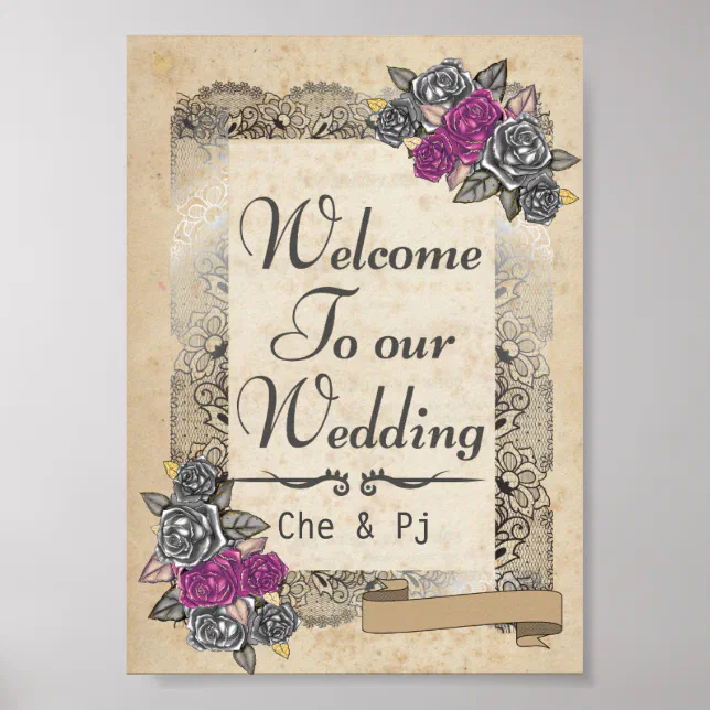 Rustic Wedding Welcome Sign | Zazzle