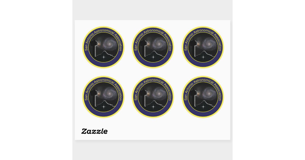SAAA logo wall decals Classic Round Sticker | Zazzle
