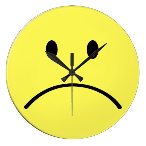Sad Wall Clocks | Zazzle UK