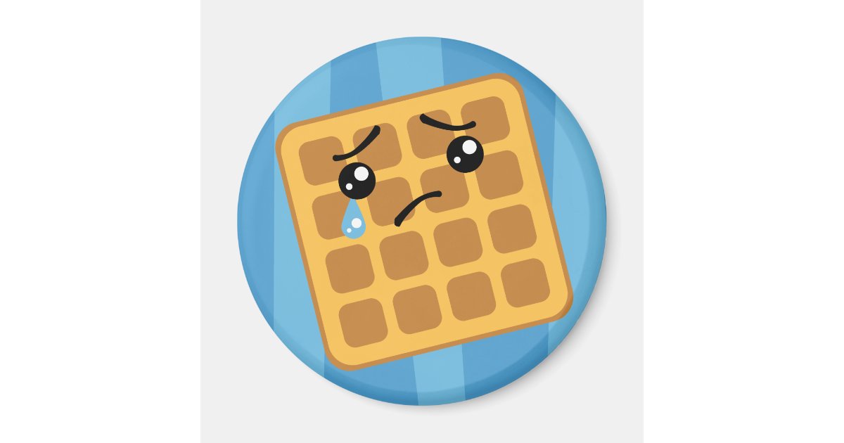 Sad Waffle Magnet | Zazzle