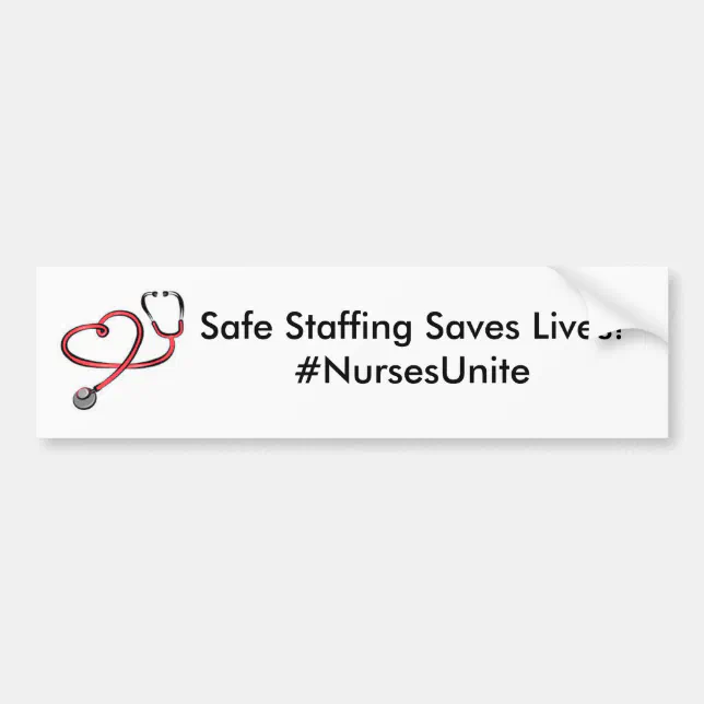 Safe Staffing Bumper Sticker | Zazzle