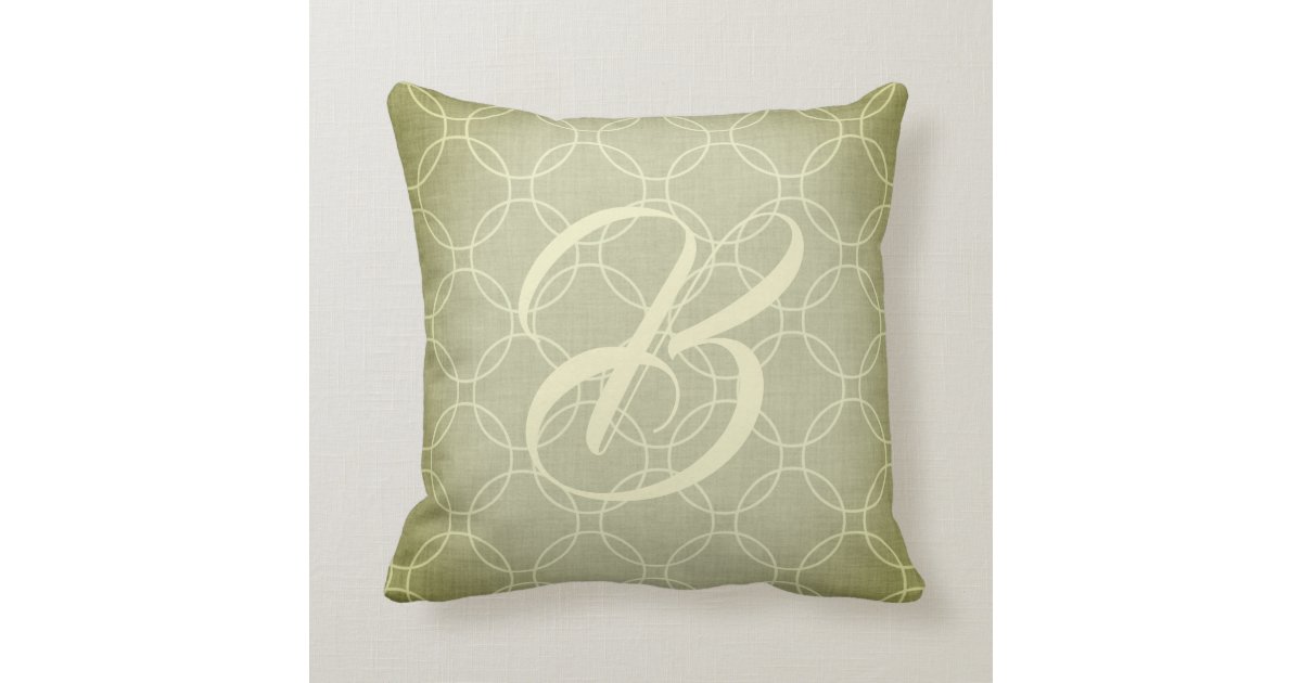 Sage Green Elegant Cushion | Zazzle.co.uk