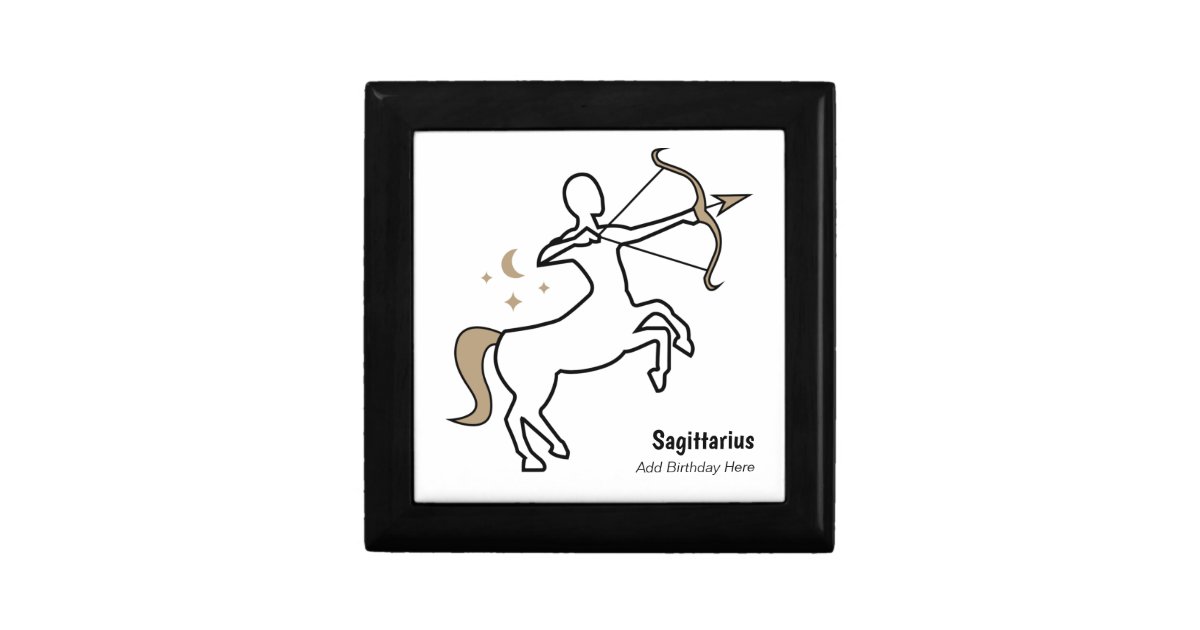 Sagittarius the Archer star sign personalised Gift Box | Zazzle