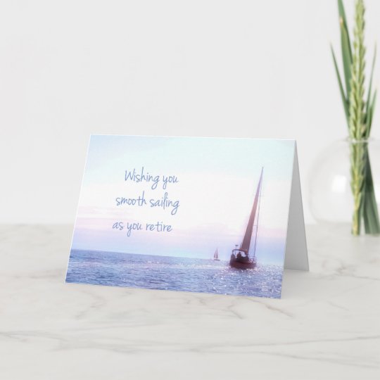 Sailboat Retirement Greeting Card | Zazzle.co.uk