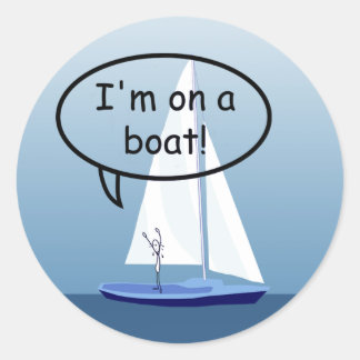 Funny Boat Stickers | Zazzle.co.uk