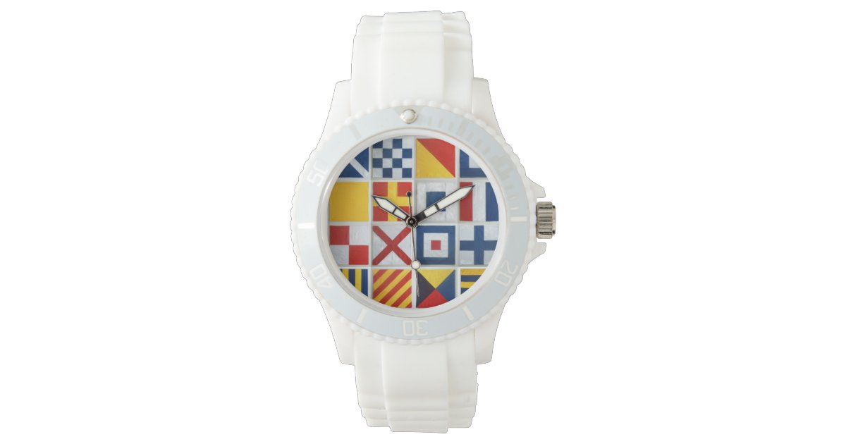 Sailing Flags Watch | Zazzle